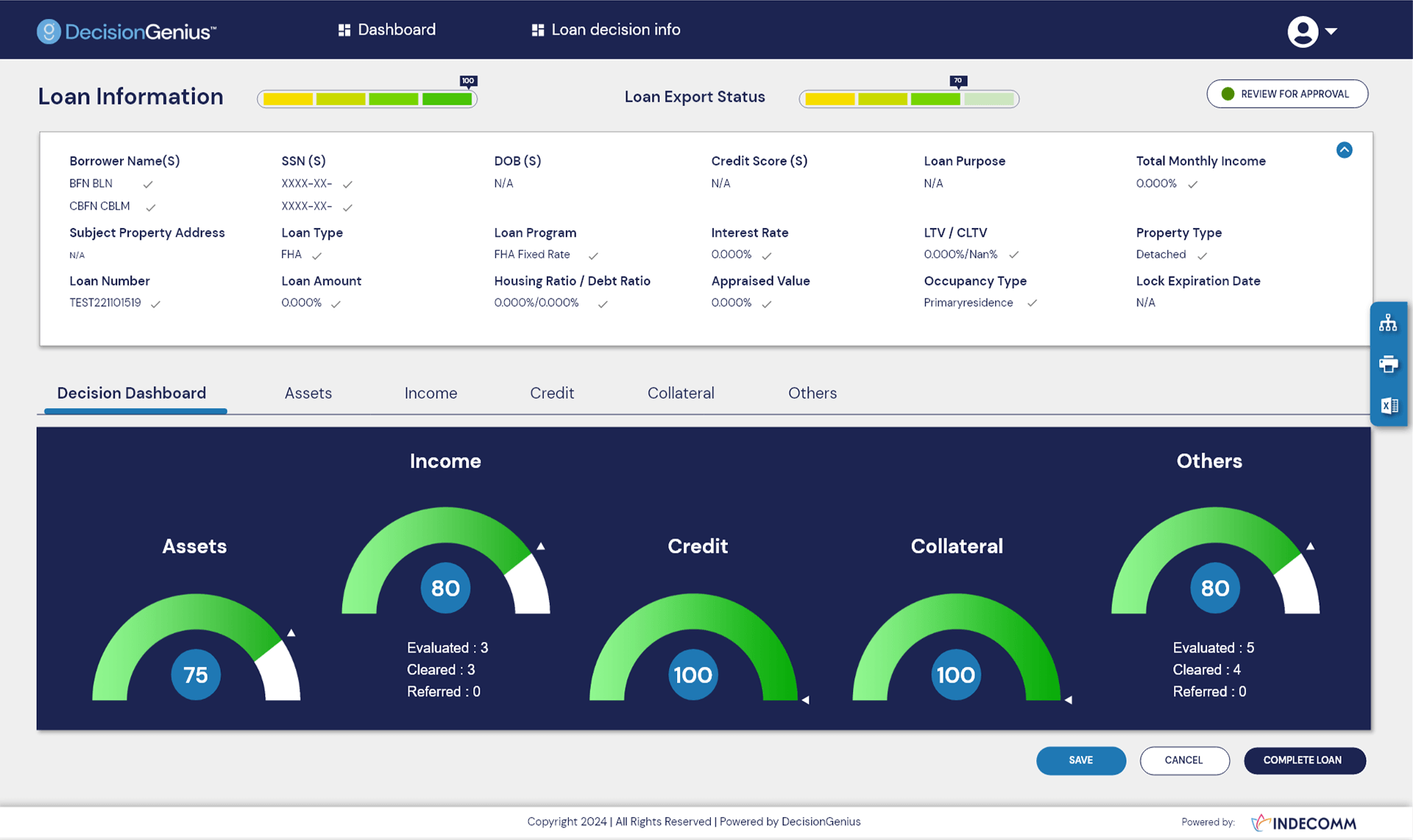 DecisionGenius: Automated Loan Underwriting System | Indecomm